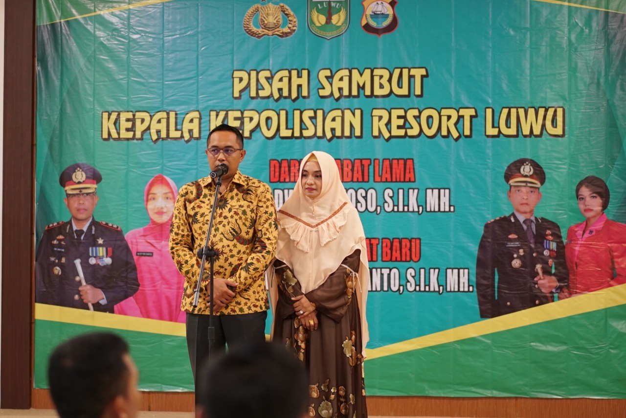 Pisah Sambut Kapolres Luwu, Begini Doa Bupati Luwu - Media Center Diskominfo Luwu