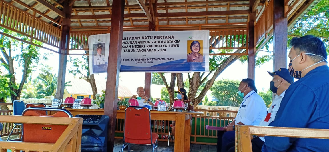 Bupati Luwu Melakukan Peletakan Batu Pertama Pembangunan Gedung Aula Adhyaksa - Media Center ...