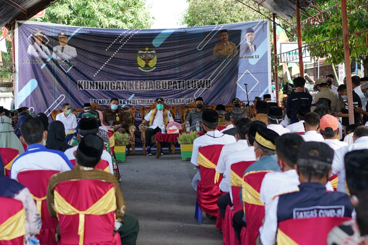 Melalui Program Tuntas Berkelanjutan, Bupati Luwu Resmikan Penggunaan Jalan Poros Padang Sappa ...
